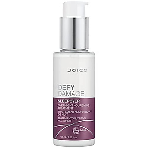Joico Defy Damage Sleepover Overnight Nourishing Treatment | Instantly Softens & Smooths | Strengthen Bonds | Reduce Breakage & Split Ends | No Rinse Formula | With Arginine & Keratin | 3.38 Fl Oz