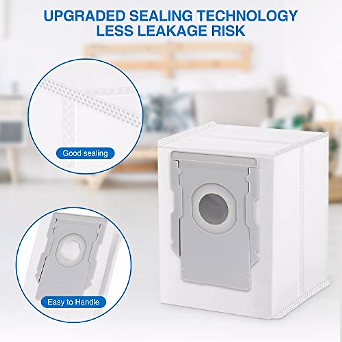 10 Pack Vacuum Bags for irobot Roomba bags i &S& j Series, Replacement for irobot Roomba i7 i7+(7550), i3+EVO(3550) i1+ i4+ i6+ i8+ s9(9150) s9 Plus(9550) j7+(7550) All Automatic Dirt Disposal Bags