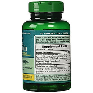 Puritans Pride 2 Pack of Turmeric Curcumin 1000 mg Puritans Pride Turmeric Curcumin 1000 mg-60 Capsules