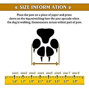 XSY&G Dog Boots,Waterproof Dog Shoes,Dog Booties with Reflective Rugged Anti-Slip Sole and Skid-Proof,Outdoor Dog Shoes for Medium Dogs 4Pcs-Size6