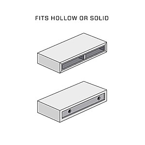 42" Long Heavy Duty Floating Shelf Hardware - for a 44" to 47" Shelf - Manufactured in USA