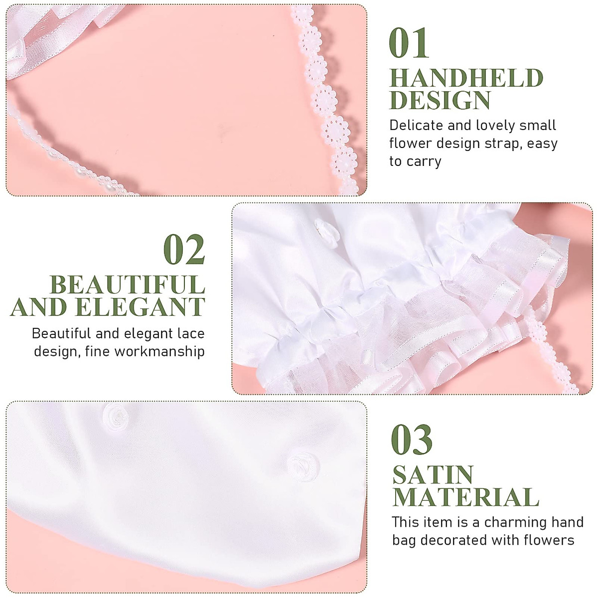 Wedding Bags: Wedding Money Bag White Wedding Satin Bag Bridal Showers Pouch Bag for Dance Bridal Purse Wedding Favor