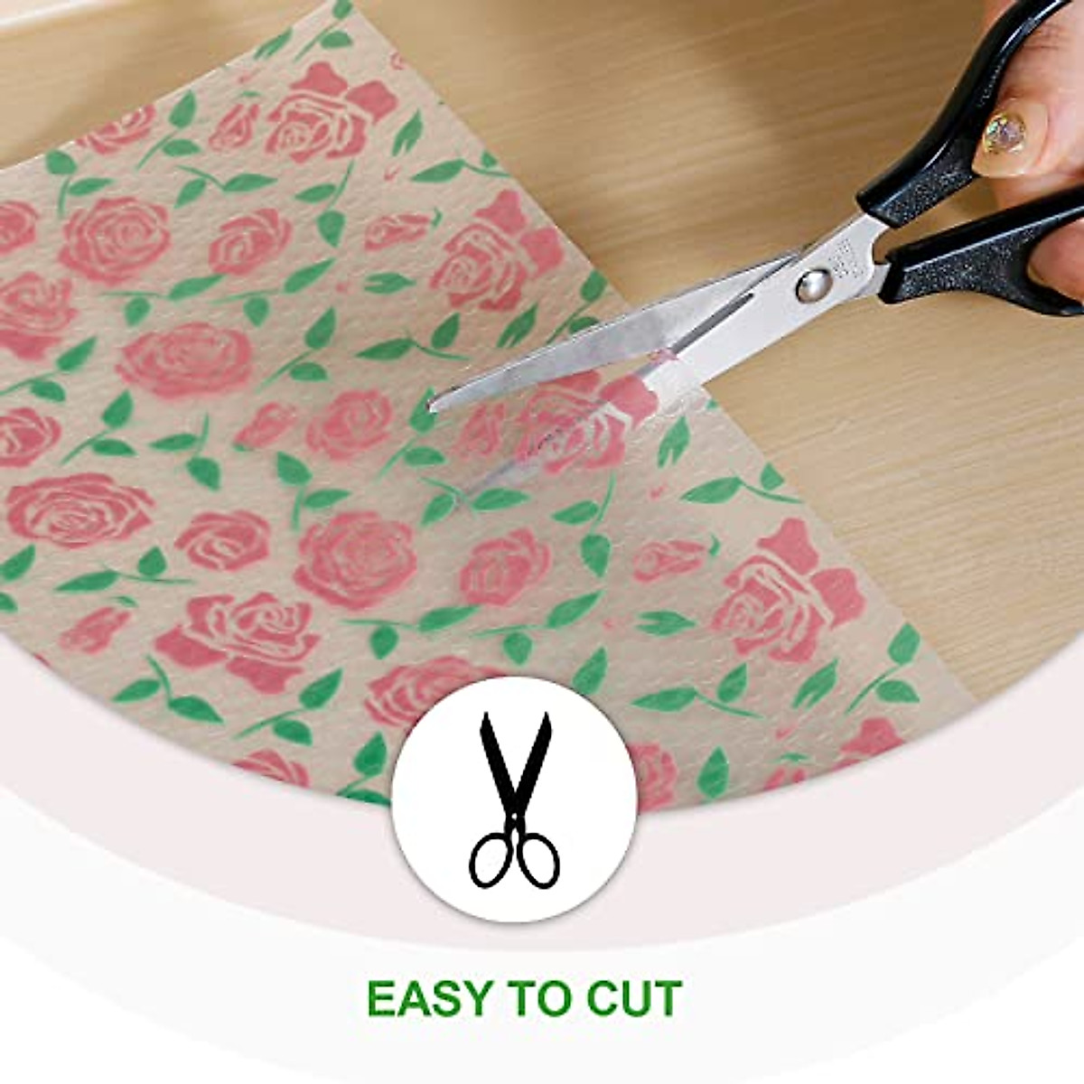 INNOLITES Shelf Liner, Non-Slip Shelf Liners for Kitchen Cabinets, Waterproof Non-Adhesive Kitchen Drawer Liner, Durable EVA Cabinet Liners for Shelves, Refrigerator, Cupboard, Storage