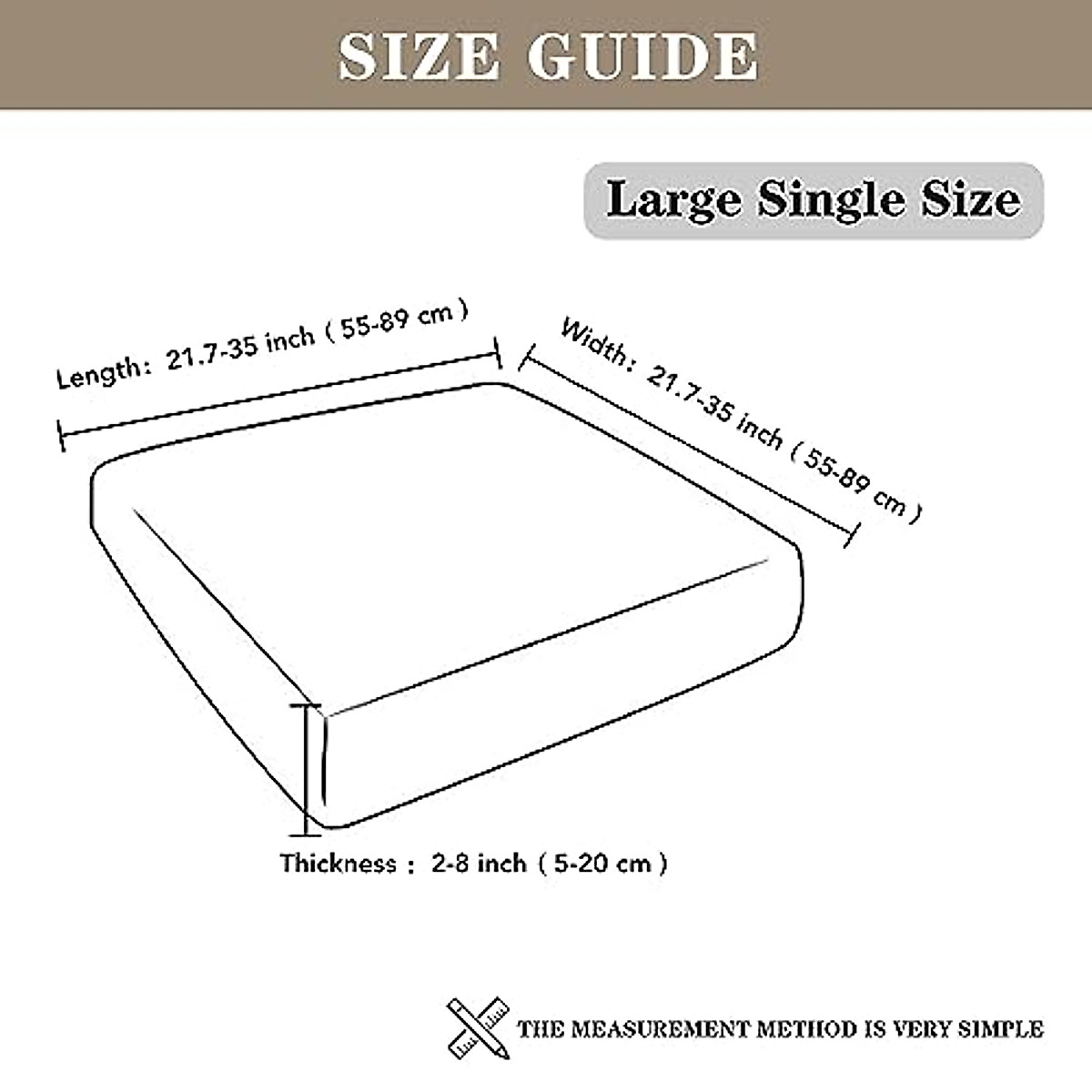 Jin Le Stretch Couch Cushion Covers Sofa Seat Couch Covers for 3 Cushion Couch Sofa Pet Friendly Jacquard Soft Fabric with Elastic Bottom and Ties (3 PC, Dark Gray)