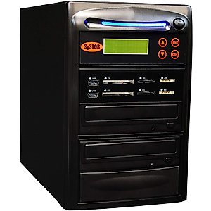 Systor 1:1 All-in-One Combo Flash Drive & DVD Duplicator - Back up USB/SD/CF/MS Flash Media Cards to a Single CD/DVD Disc - SYS-USBSDCF-01