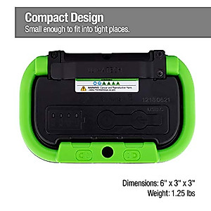 Luna Tech, Sportsman Field Light, 1000 Lumens, Waterproof, Swivel Magnetic Base, Belt Clip, Includes USB Charging Cord & Adapter