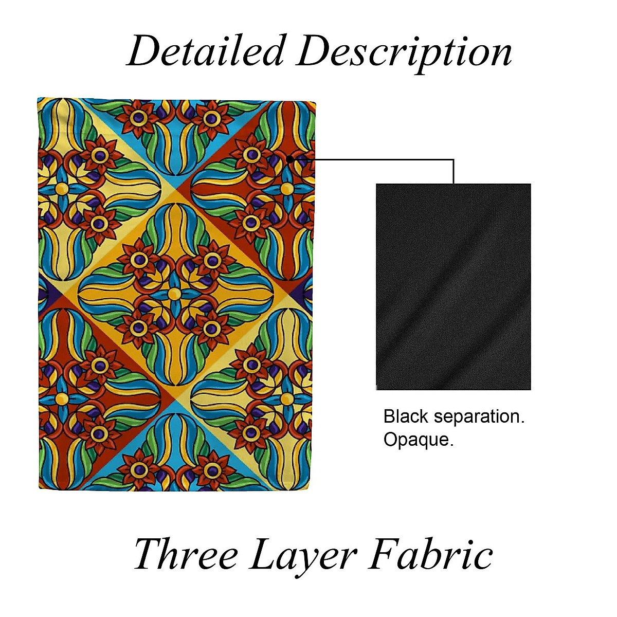 Mexican Talavera Ceramic Tile Holiday Garden Flag Vertical Double Sized Durable Polyester Fabric Non-Fade Outdoor Decoration Flag Banner for Christmas Halloween 12x18in