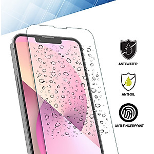 RKINC Screen Protector [4-Pack] for iPhone 13 Pro Max 6.7-Inch, Tempered Glass Film Screen Protector, 0.33mm [LifetimeWarranty][Anti-Scratch][Anti-Shatter][Bubble-Free]