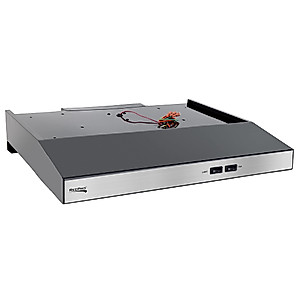 RecPro RV Stove Range Hood Vent | 22" Stainless | Low Profile | 12V | Charcoal Filter
