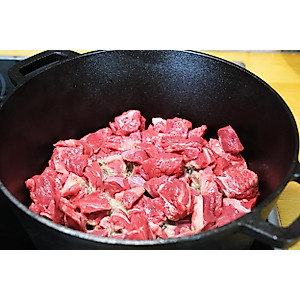 Cast Iron Dutch Oven with Skillet Lid - 10.23” diameter, 5 qt - Multi Cooker Stock Pot For Frying, Cooking, Baking & Broiling + 2 silicone potholders