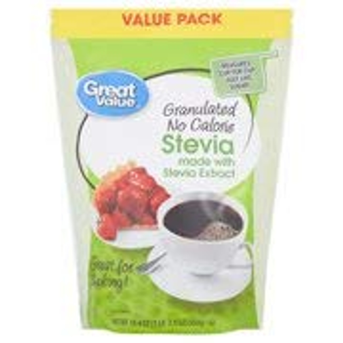 Great Value Granulated No Calorie Stevia Value Pack, 19.4 oz (pack of 3)