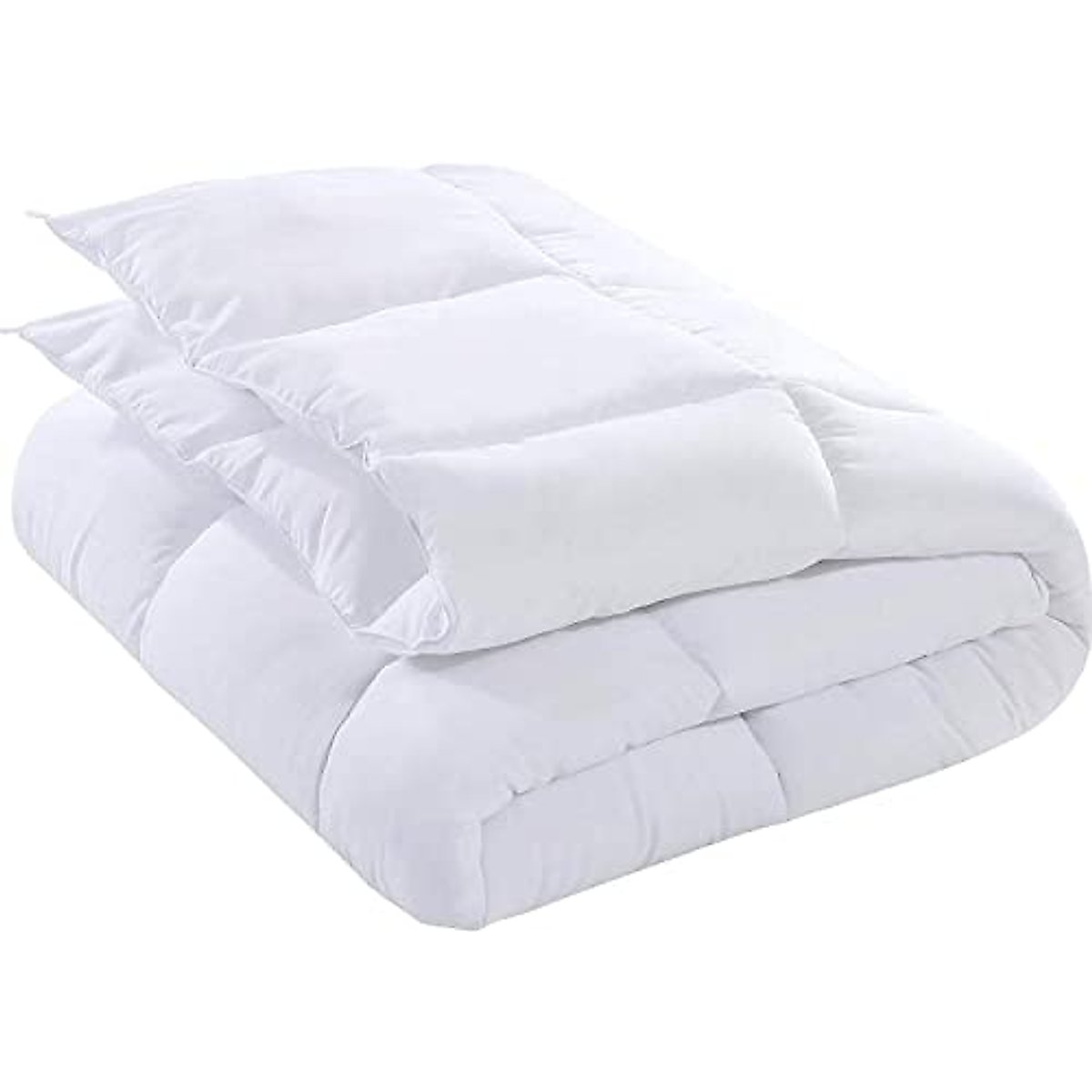 Utopia Bedding Comforter Duvet Insert - Quilted Comforter with Corner Tabs - Box Stitched Down Alternative Comforter (Queen, White)