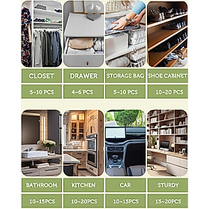 Aryiten Cedar Blocks for Clothes Storage, Aromatic Scent Cedar Wood Planks for Closets, Kitchen Storage and Drawers Freshener, 20 Pack