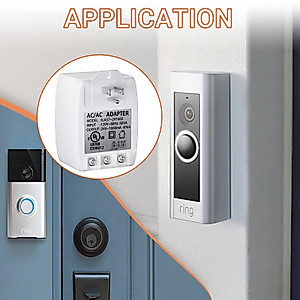 24V 40VA Plugin Transformer for Ecobee, Sensi，Nest and Honeywell All Versions of Ring Doorbell Thermostat