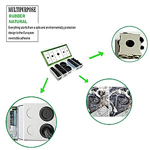 45 PCS Rubber Grommet Assortment Kit 1-1/2" 1" 7/8" 13/16" 5/8" Drill Hole, Double Sided Round Firewall Hole Plugs for Wiring, Automotive, Boat, Home Improvement Cord Pipe Wire Organization, Black