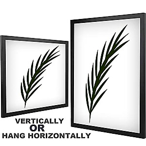 NAOKBOEE 13x17 Picture Frame in Black, Photo Frames with Plexiglass, Horizontal and Vertical Formats for Wall Mounting