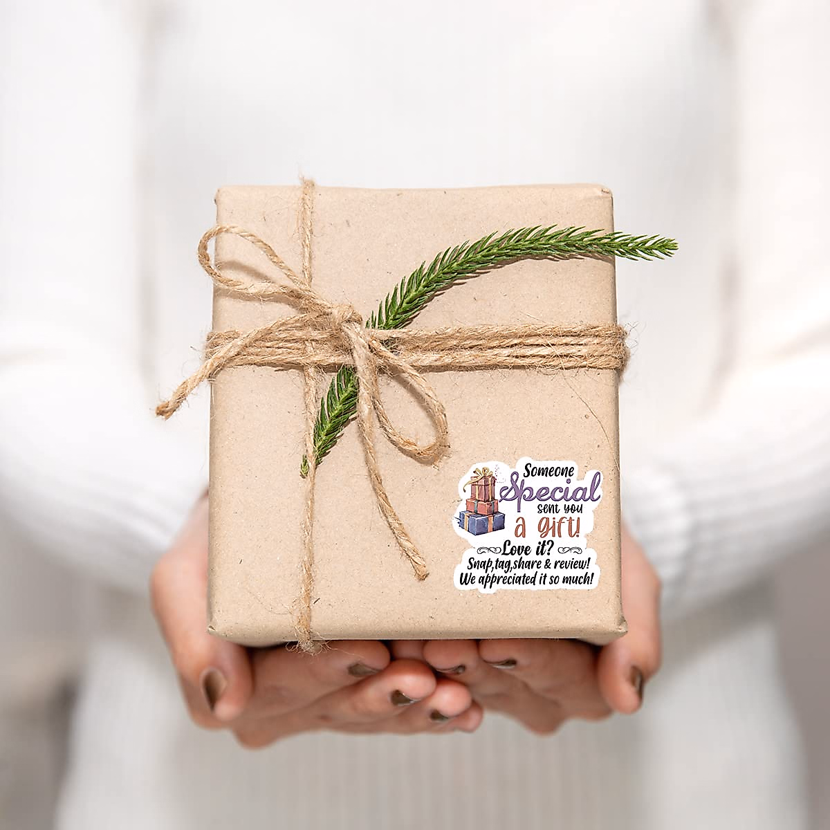 Someone Special Sent You A Gift Stickers,Thank You Stickers,Small Shop Stickers,Mail Envelopes Stickers Handmade Stickers for Small Business,Handmade Goods,Online Retailers,500 PCS