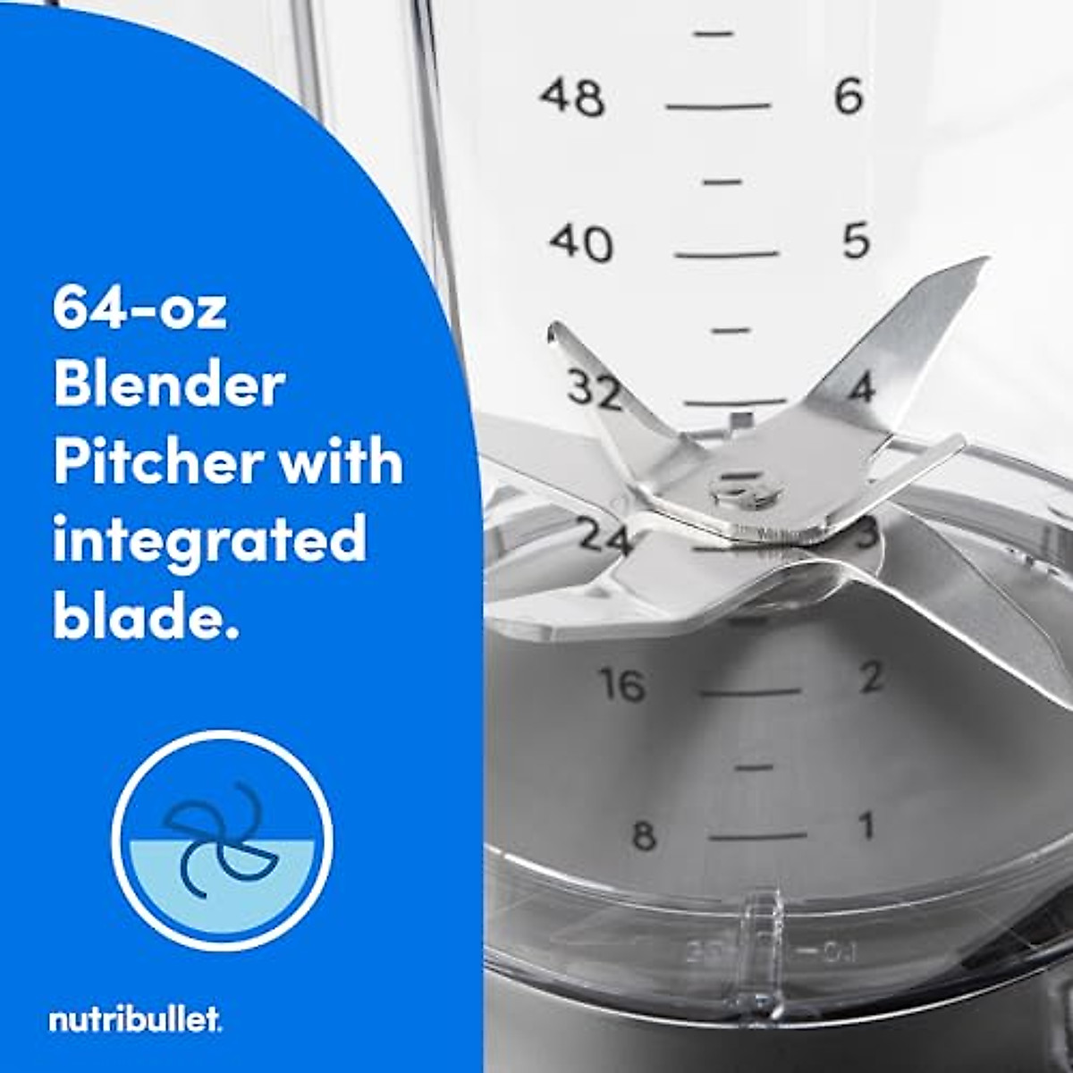 nutribullet SmartSense 5-speed, full-size blender, 1400 Watt- Matte Black