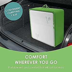 Cushy Form Floor Mattress - Foldable 4 Inch Foam Camping Bed w/Case for Adults & Kids - Folding Portable Bed for Travel, Van, Guest - Fold Up Pad - College Dorm Room Essentials for Girls and Guys