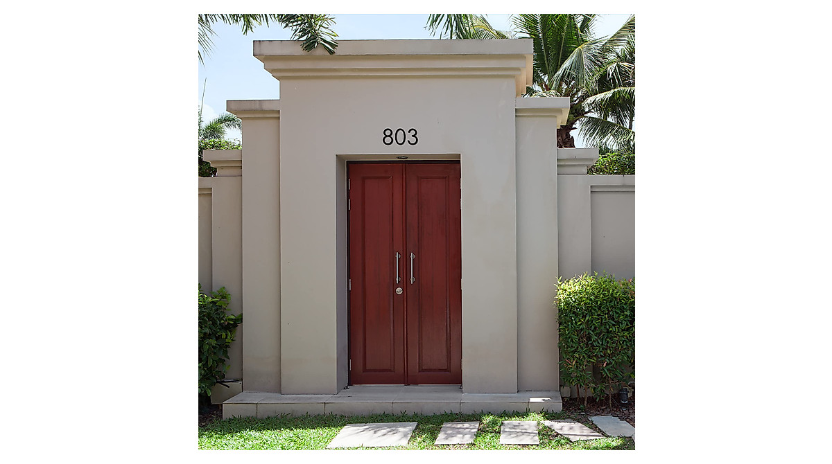 Modern 8 Inch House Numbers - Stylish Address Numbers