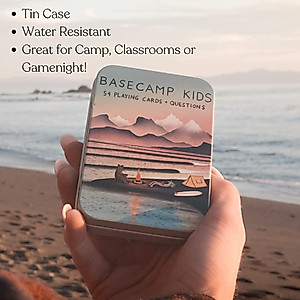 Basecamp Cards: Kids Edition Conversation Starters - 52+2 Family Friendly Unique Questions - Family Conversation Cards - Playing Cards - Fun Family Activity