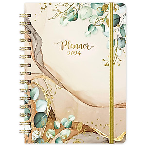 2023-2024 Planner – Weekly & Monthly Academic Planner 2023-2024, Jul 2023 - Jun 2024, 6.4" x 8.5", Monthly Tabs, Flexible Hardcover, Thick Paper, Strong Binding, Back Pocket, Inspirational Quotes
