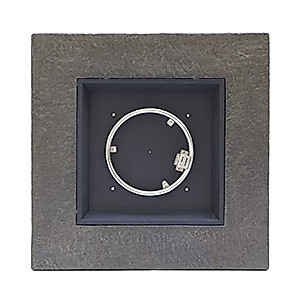 Christopher Knight Home Stonewall Outdoor Square Fire Pit - 40,000 BTU, Natural Stone