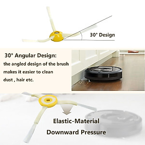 Side Brushes Compatible with IRobot Roomba all 800 900 Series 805 850 860 861 864 865 866 870 871 880 885 890 891 960 961 966 980 981 985 Vacuum Cleaner Parts Accessory