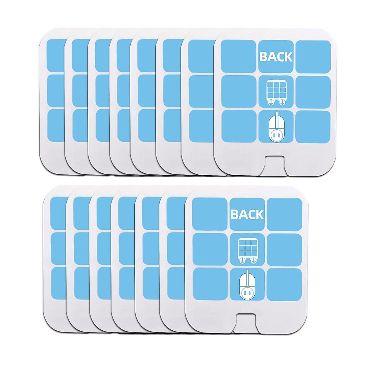Qremove 15 Pack Replacement Glue Boards for Dynatrap DT3005W Dot,Refills Glue Cards for Safer Home SH502 Plug-in Indoor Insect Trap Mosquito Trap Refills Glue Cards Mosquito Killer Glue Pads