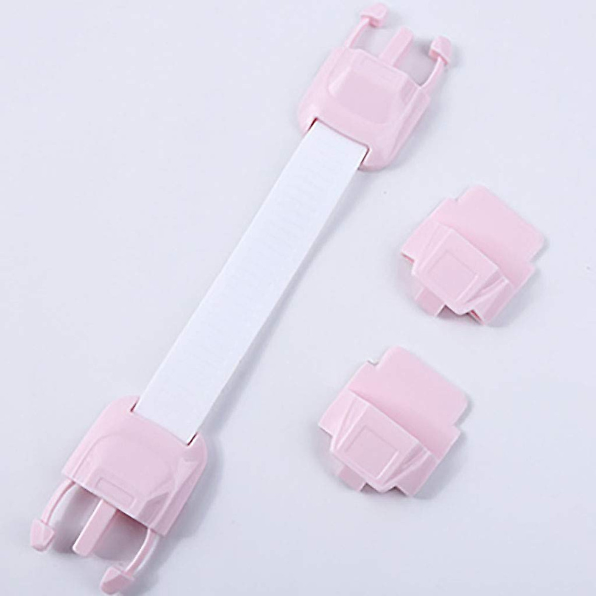 Toxz 4Pcs Baby Safety Drawer Locks Baby Safety Door Drawer Lock Safety Protection,Refrigerator Locks with Adhesive,PP Material,Good Flexibility,Microwave Ovens Locks