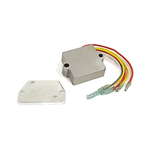 The ROP Shop | Voltage Regulator w/Spacer for Mercury Marine 25HP Outboard 0P017000-0P153499