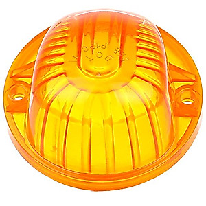 ECCPP 5 Amber Round-Shape Cab Marker Light 9069A Cover Lens for for Chevrolet truck pickup 1973-1991 for Chevrolet K30 Pickup K20 Suburban K10 Suburban C10 Pickup Blazer K5 Blazer C70 C60 C50 etc