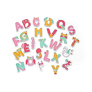 Stephen Joseph, Floating ABC Foam Bath 35-Piece Toy Set, (SJ1148), Small, Pink