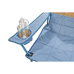 Kelty Low Loveseat with Adjustable Height Arm Rest,Cup Holders for Camping, Alloy Steel, Deep Lake