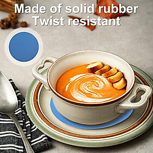 4pcs Jar Gripper Pads, Multifunctional Rubber Jar Gripper Pad Jar Opener Grippers Kitchen Coaster for Elderly Suffering from Children Women Weak Hands (Blue, Green)