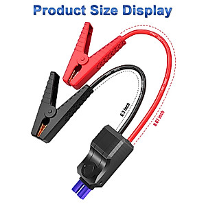 Jumper Starter Clamps Intelligent Automotive Emergency Booster Clamp Cables Replacement Alligator Clamp for 12V Portable Car Jump Starter (Clamp001)