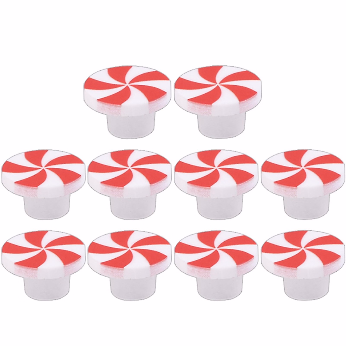 Christmas Cabinet Knob Covers, Christmas Cabinet Handle Covers, Cabinet Knob Covers Christmas, Acrylic Silicone Cabinet Handle Covers for Home Decor (10pcs)