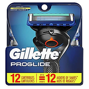 Gillette Fusion ProGlide Manual Men's Razor Blade Refills, 12 Count, Mens Razors/Blades