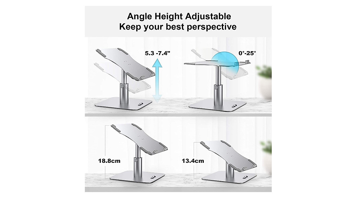 Adjustable Laptop Stand for 10-17 inch Notebooks | Ergonomic & Stable