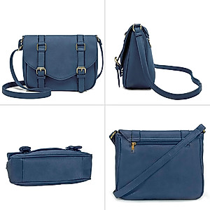 Scarleton Crossbody Bags for Women, Purses for Women, Handbags for Women, Mothers Day Gifts Purse w/Decorative Belt, H172519 - Blue