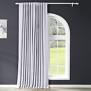HPD Half Price Drapes Extra Wide Room Darkening Curtains for Bedroom & Living Room 100 X 108 (1 Panel), BOCH-144105-108-DW, Fog Grey