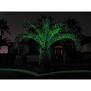 Sparkle Magic Green Commercial Grade Laser Light, Landscape Laser Lights, Christmas Laser Lights