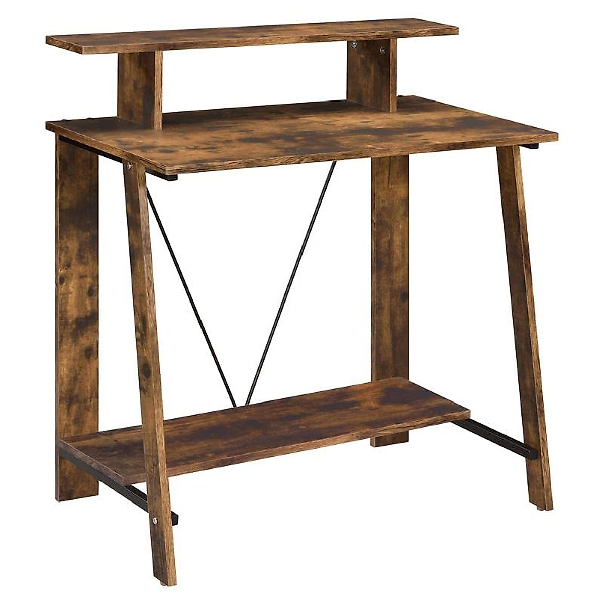 Acme Furniture Nypho Writing Desk, Rustic Oak and Black