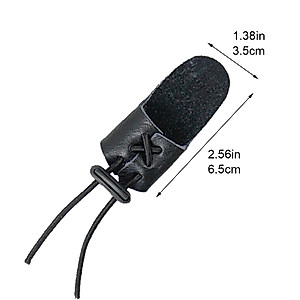 Archery Thumb Guard Thumb Ring Finger Leather Thumb Ring Archery Finger Protector for Hunting Reurve Takedown Bow