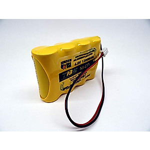 4PC UNITECH D-A1200BT, SL026-139 Emergency Light Battery 4.8V 1.2Ah