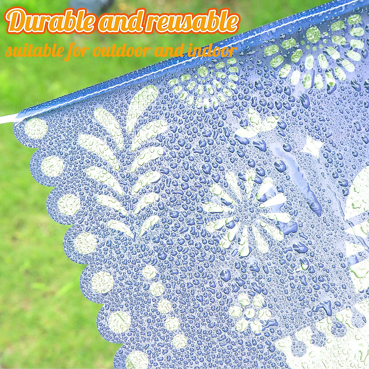 FUTUREPLUSX 18 Feet Fiesta Banner, Mexican Party Banner Fiesta Garland PVC Cinco de Mayo Decor Papel Picado Decorations for Dia De Los Muertos Mexican Party Supplies