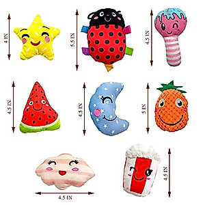 Jalousie 18 Pack Dog Squeaky Toys Cute Stuffed Pet Plush Toys Puppy Chew Toys for Small Medium Dog Puppy Pets - Bulk Dog Squeaky Toys