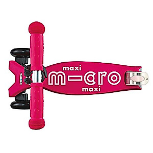 Micro Kickboard - Maxi Deluxe 3-Wheeled, Lean-to-Steer, Swiss-Designed Micro Scooter for Kids, Ages 5-12 (Pink)