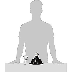 Zilla Reptile Terrarium Heat Lamps and Habitat Lighting Dome, Black 8.5 Inch