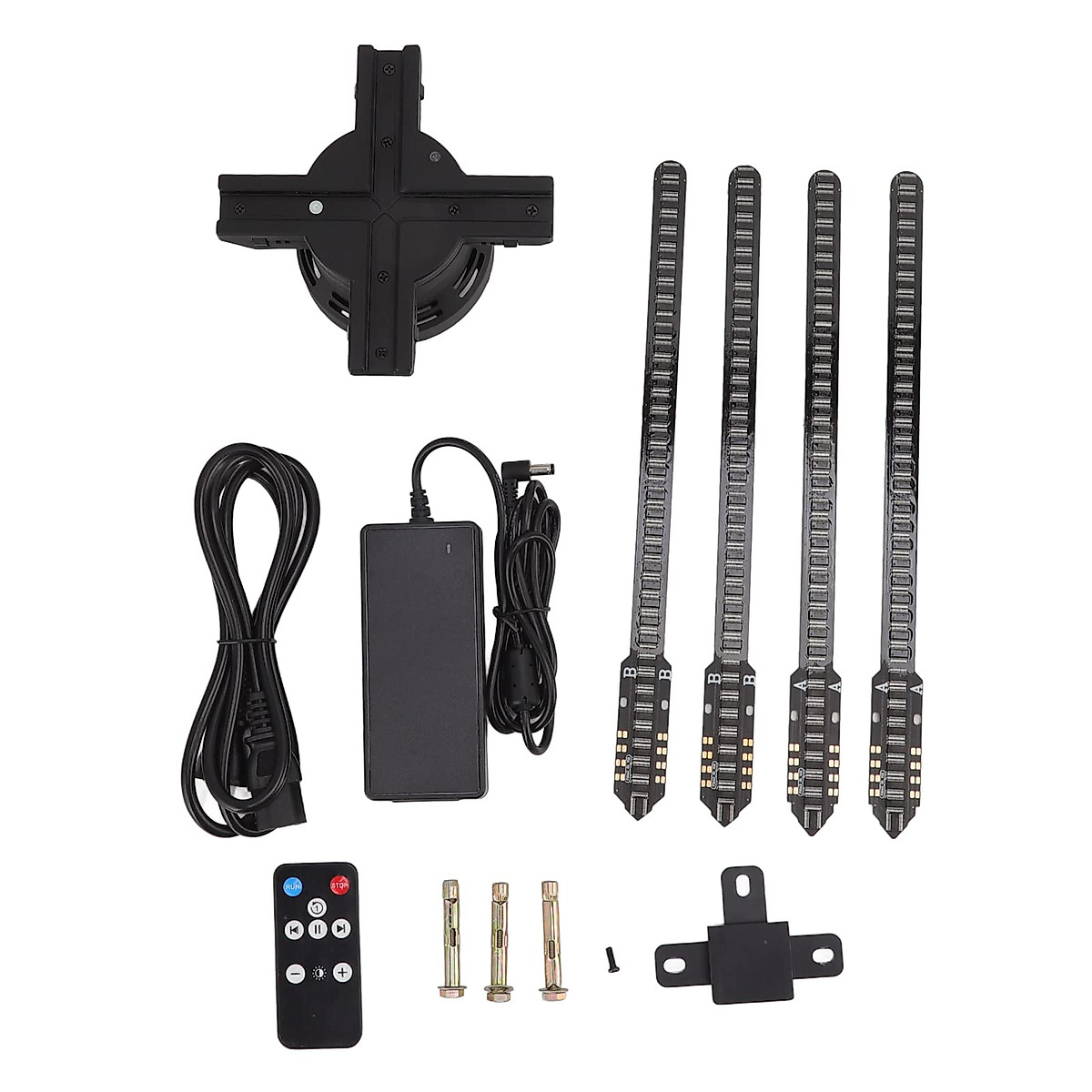 FTVOGUE 80cm 3D Holographic Projection Advertising Display 1600x928 Naked Eye 3D Holographic Projection Fan for Commercial Shop Sign Bar Party